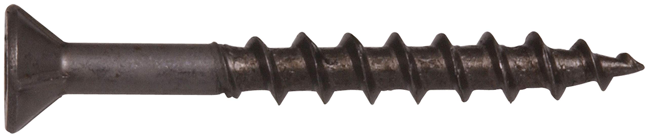 The Hillman Group 48248 8 X 1-1/4-Inch Square Drive Flooring Screw, 500-Pack,Black
