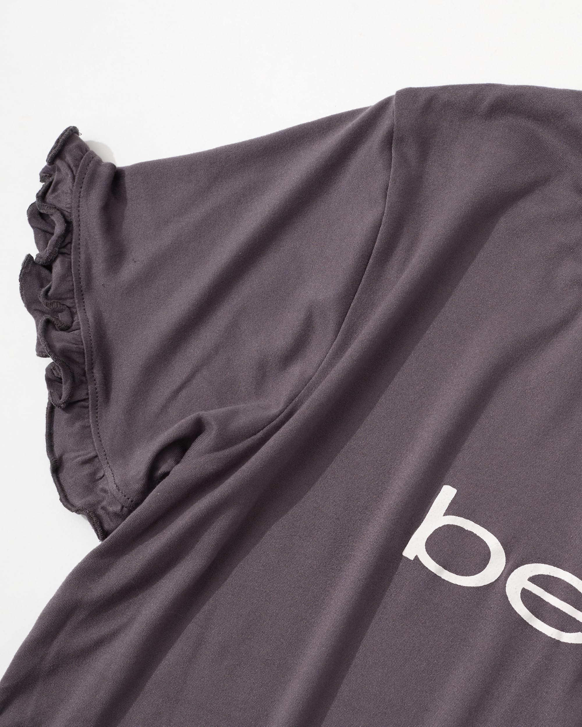 bebe Womens Pajamas Set - Shirt and Lounge Pajama Shorts Sleepwear (Charcoal, Large)