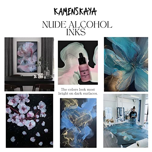 KAMENSKAYA Alcohol Inks, Pastel line: Pastel Alcohol Ink N-013 'Beige', 0.51 fl oz (15 ml)