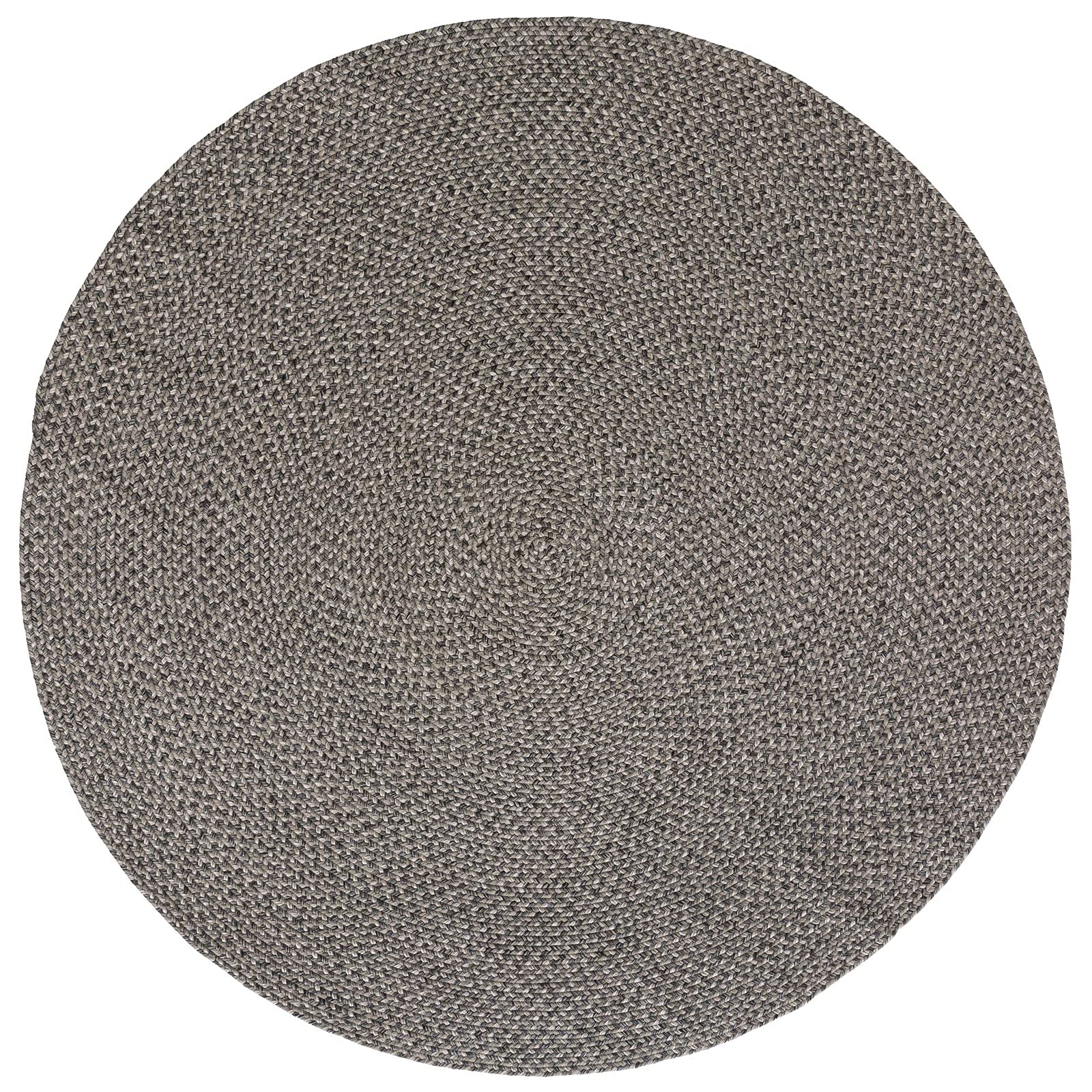 DECOMALL Azure Braided Round Indoor Outdoor Area Rugs, 6β Round Grey