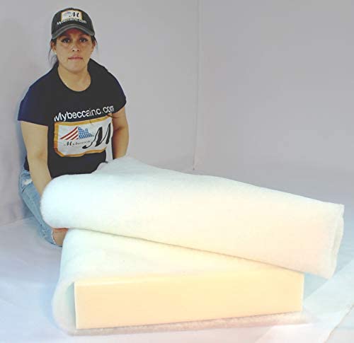 Mybecca 36 Inch Wide (5 Yards) Quilt Batting Multipurpose Dacron Fiber Polyester Wadding Fabric Loft Upholstery Grade Padding (36x15') (36 x 180) (2' x 15')