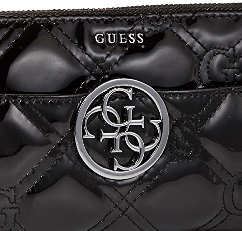 GUESS Kamryn Qltd Ptnt Lrge Zp Arnd, Black