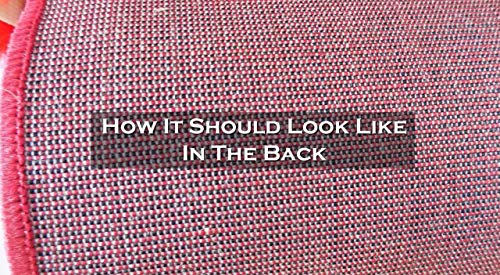 Mybecca Persian RED Carpet Aisle Runner 2 x 10 ft (1.8ft x 10 ft) 21.6 in x 120 in Color: Dark Red High Class VIP Quality for Parties, Hollywood-Feel Events, Wedding and Ceremony