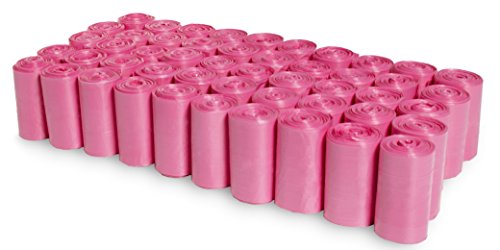 Pink Poop Bags - 1000 Count Dog Waste Bags, Cat Litter Bags