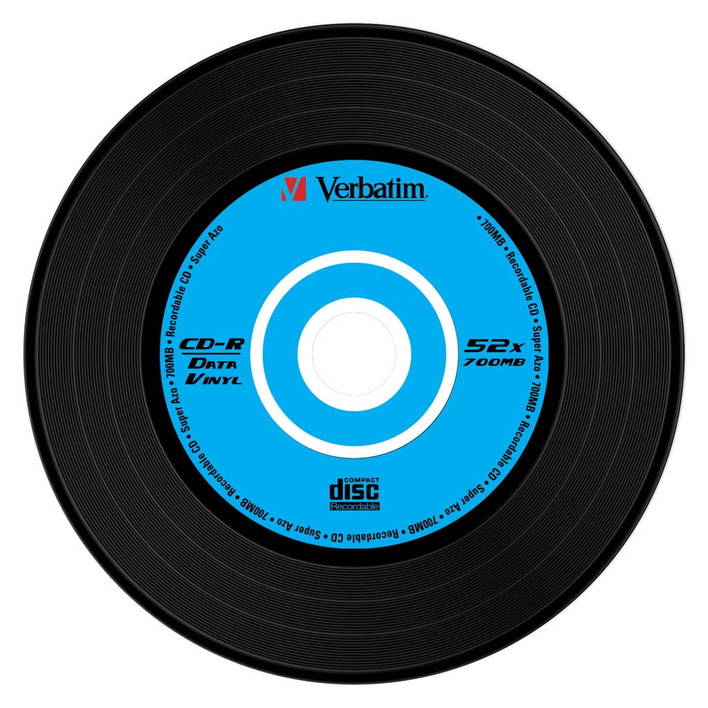 Verbatim 43426 52x Vinyl CD-R - Slim Case 10 Pack