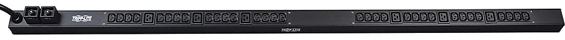 Tripp Lite Basic PDU, 30A, 38 Outlets (6 C19 & 32 C13), 208/240V, L6-30P, 10 ft. Cord, 0U Vertical Rack-Mount Power (PDUV30HV)
