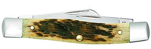 Case Medium Amberbone CV Stockman Pocket Knife, Chrome