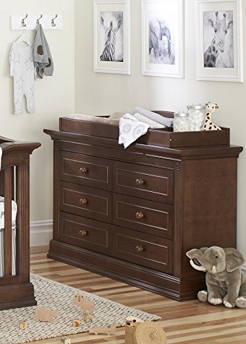 Baby Cache Montana 6 Drawer Dresser in Brown Sugar