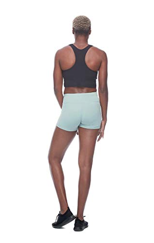 Body Glove Active Women's GET Shorty Performance FIT Activewear Short, Pale Pine, X-Small