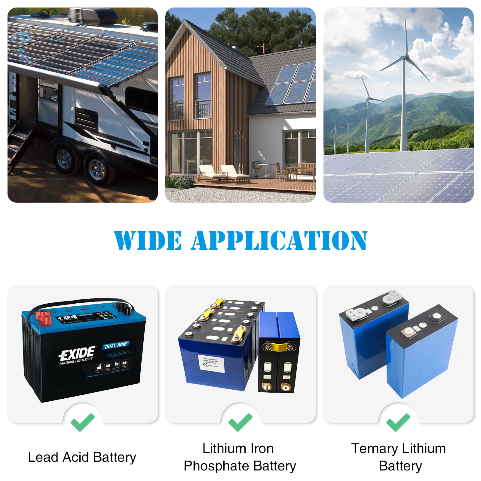 briidea Automatic Transfer Switch, 50A 5500 Watt ATS Dual Power Controller for Off Grid Solar Wind Systems DC 12V 24V 48V AC 110V 220V