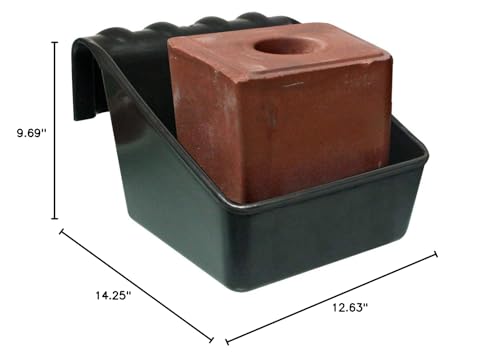 Little Giant 50 Pound Plastic Universal Livestock Block Holder and Feeder (2 Pack)