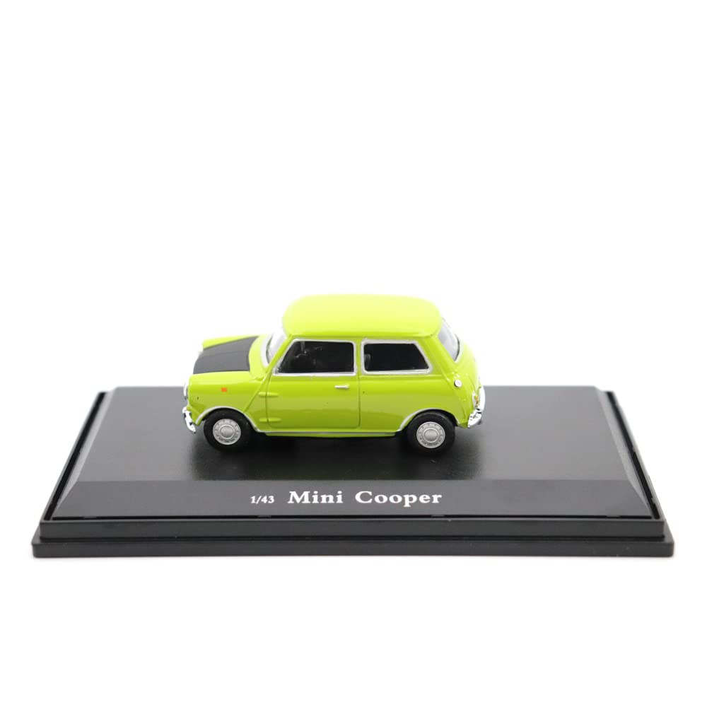 Motor city classics 1:43 Mini Cooper Green: Black Bonnet - Optimum Diecast