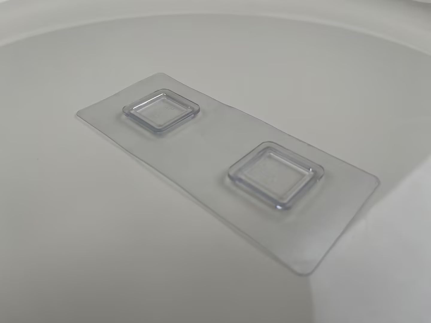 Non-marking Adhesive Backed Sticker and Inlet/outlet Plug Accessory for Wladipw Model T1 Foam and Gel Wall Mounted Soap Dispenser (Transparent)