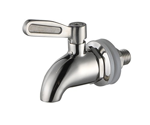 Stainless Works SSS012 Stainless Steel Beverage Dispenser Replacement Spigot (fits 1/2 inch Opening)