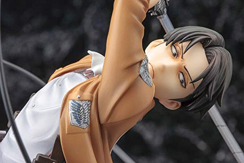 Kotobukiya Attack on Titan: Levi (Renewal Package Version) ArtFX J Statue, Multicolor