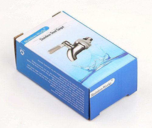Stainless Works SSS010 Stainless Steel Beverage Dispenser Spigot (Fits 5/8 inch opening)