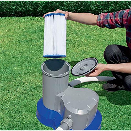 Bestway Pool Filter Replacement Cartridge (6) + Above Ground Pool Filter Pump
