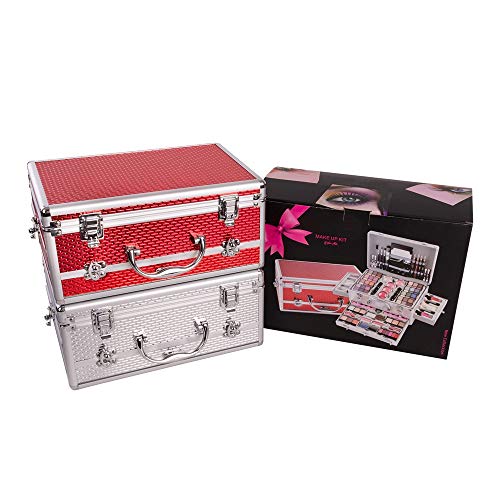 Joyeee All-in-One Makeup Gift Set Carry All Makeup Kit Women Full Kit With Makeup Bag Lipgloss Lipstick Concealer Blush Foundation Face Powder Eyeshadow Palette Cosmetic Palette #10