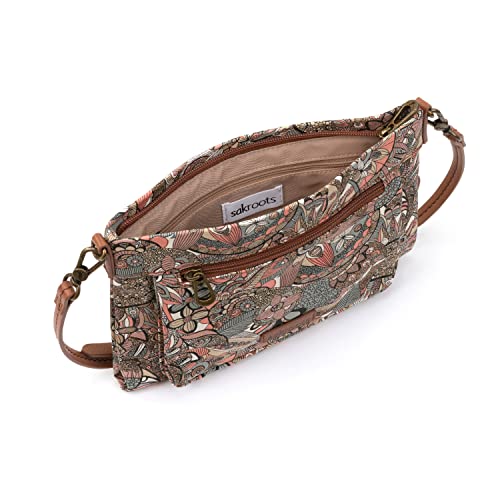 Sakroots Camden Small Crossbody in Cotton Uncoated Canvas, Sienna Spirit Desert