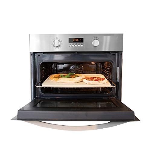 Boska Pizza Stone Plate Deluxe - Best for Oven, BBQ, and Grill - Natural Non-Toxic and Non-Stick Surface - Thermal Shock Resistant Cooking Stone - Heavy Duty Ceramic Cookware