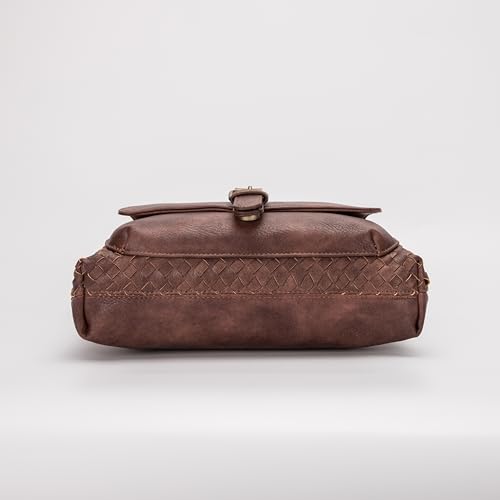 KouLi Buir Crossbody Purses for Women - PU Leather Shoulder Handbags Sling Bag Crossboby Bags Medium Multi Pockets (Dark Brown)