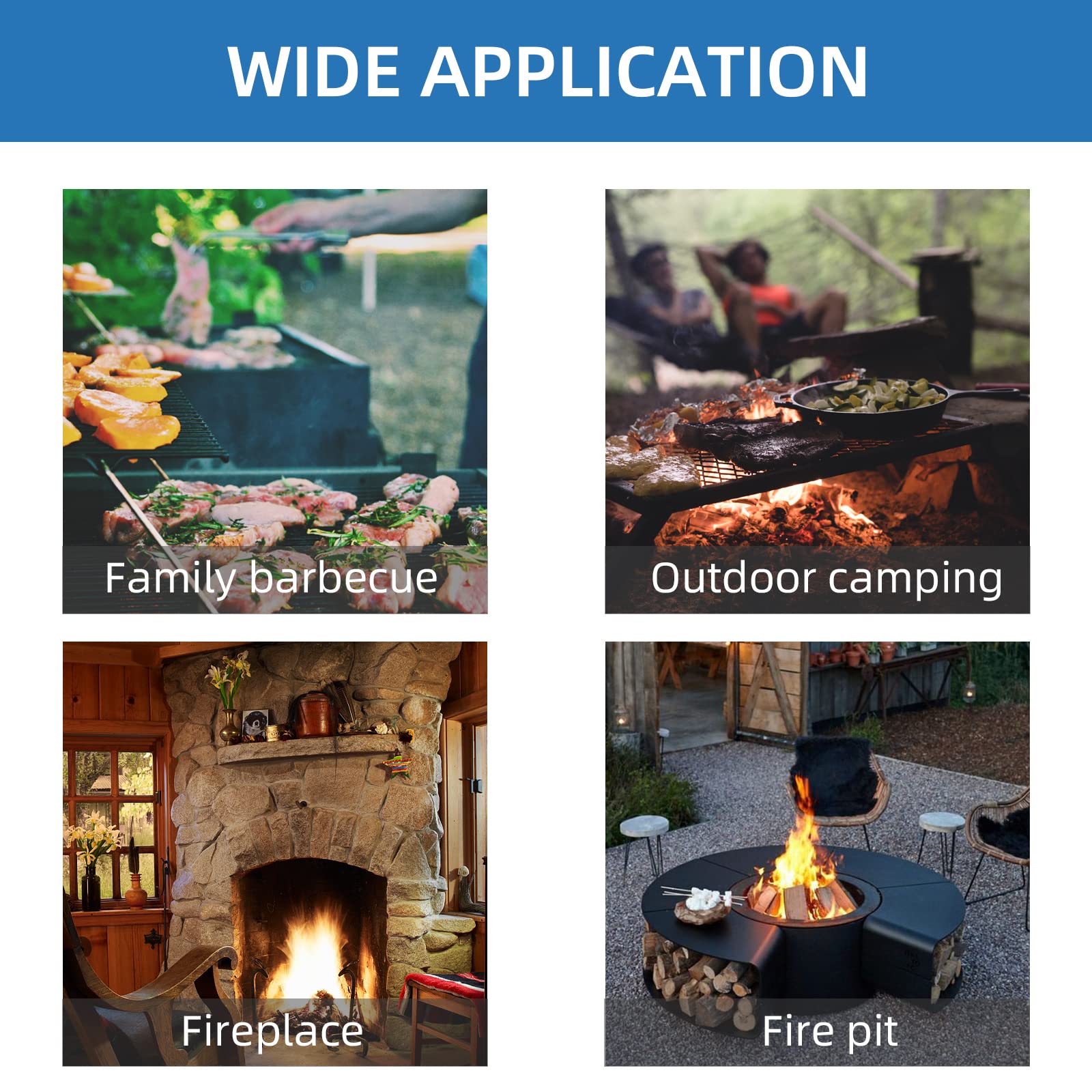 SANOL Electric Bellows Fireplace Tools Fan Bellows fire Wood Stove Blower Indoor Pocket for Pit air Puffer