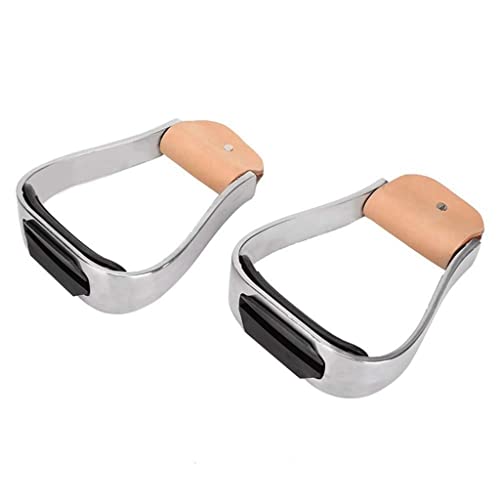 N/A Aluminum Cushioned Western Stirrups Inner Width 120 mm Horse Riding Equestrian Supplies (Color : As Shown, Size : One Size)