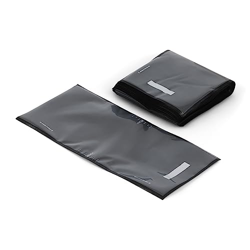 Stash-Proof Vacuum Seal Bags - 11" x 24", Black and Clear - 5.5 Mil Thickness - Ideal for Home and Industrial Food Storage - Sealer Bags - Pack of 50