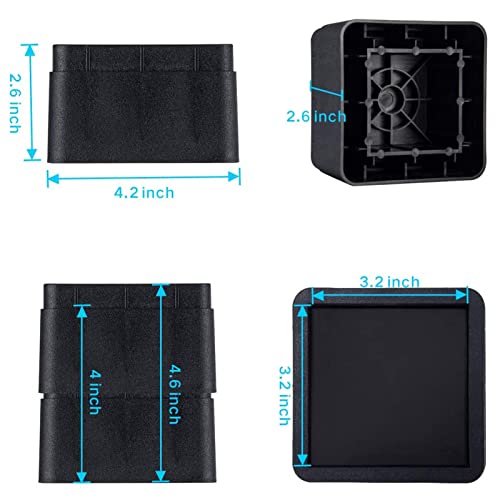 Joyclub Bed Risers 2 inch Heavy Duty Furniture Risers for Sofas Table Couch Lift Height of 2 or 4 Inches