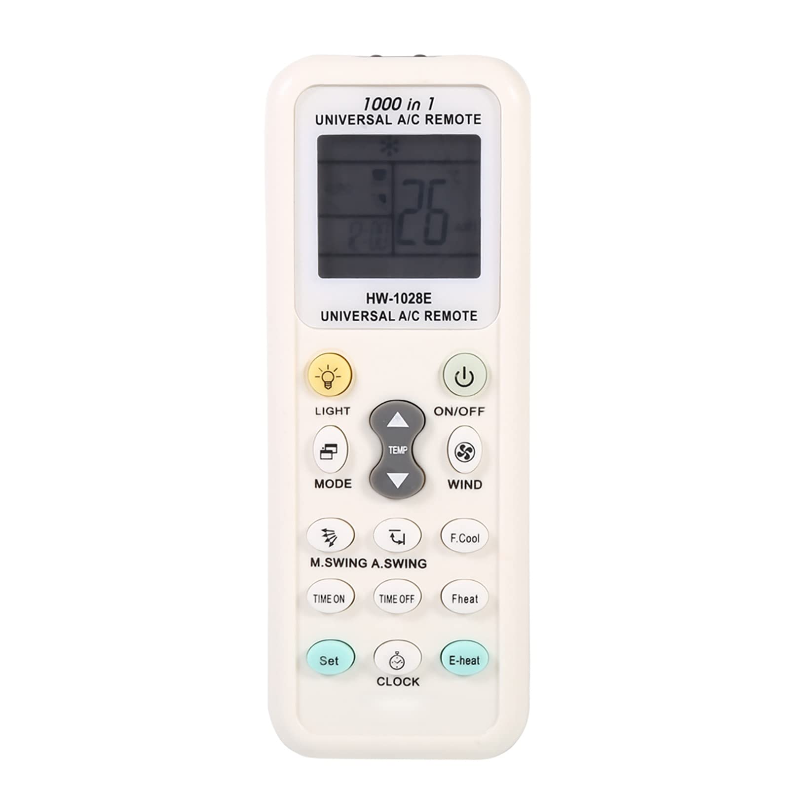 K-1028E Universal Remote Control for Most Air Conditioning, Air Conditioner Remote Control Replacement for Midea Gree LG