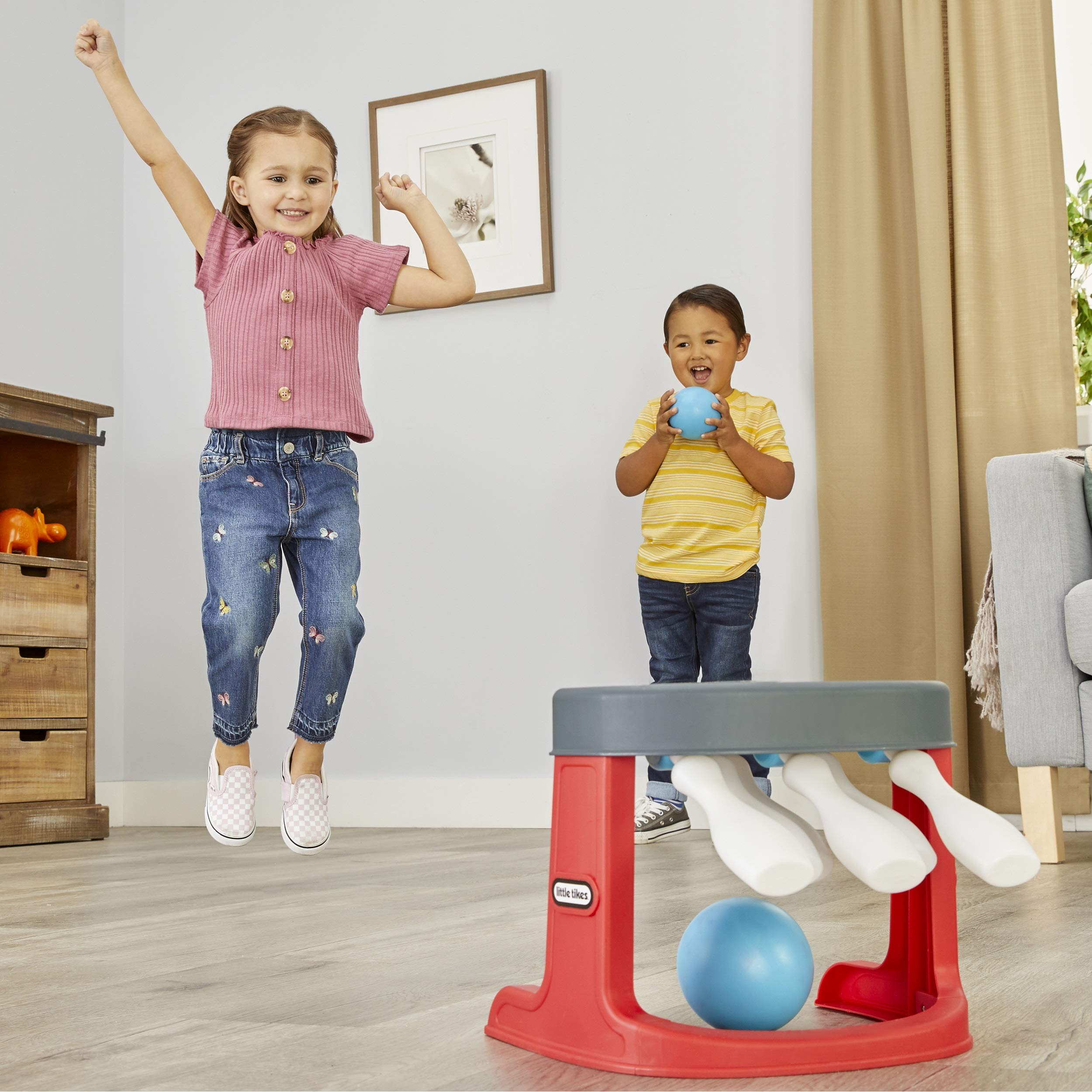 Little Tikes My First Bowling 6 Pin Set with Easy Reset for Kids Ages 2-5 Years Old