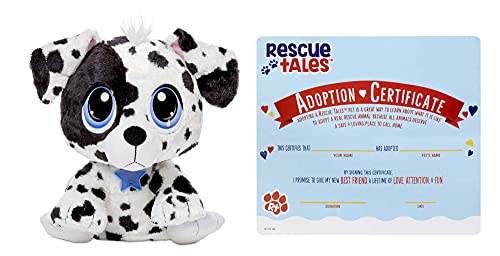 Little Tikes Rescue Tales Adoptable Pets - Dalmatian | Interactive Soft Cuddly Plush Pet Toy with Collar, Tag, Head Nods, Tail Wags, Lifelike Puppy Whines, Pants, and More Sounds | Ages 3+