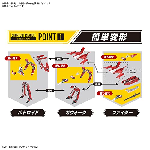 BANDAI SPIRITS(バンダイ スピリッツ) HG Macross F YF-29 Durandal Valkyrie (Alto Saotome), 1/100 Scale, Color Coded Plastic Model
