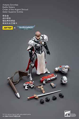 JoyToy Warhammer 40K: Adepta Sororitas Argent Sister Evinka 1:18 Scale Figure