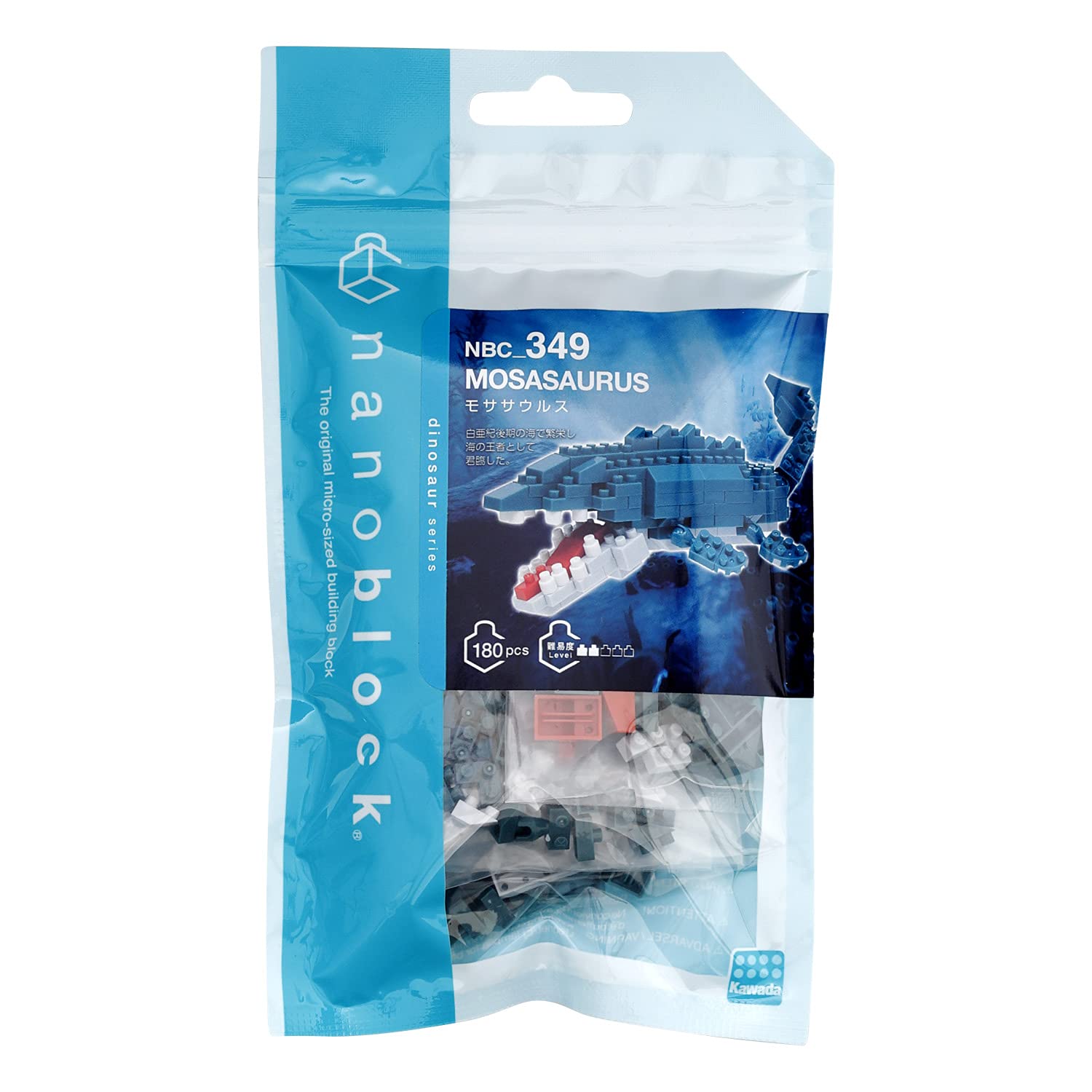 nanoblock - Dinosaurs - Mosasaurus, Collection Series Building Kit