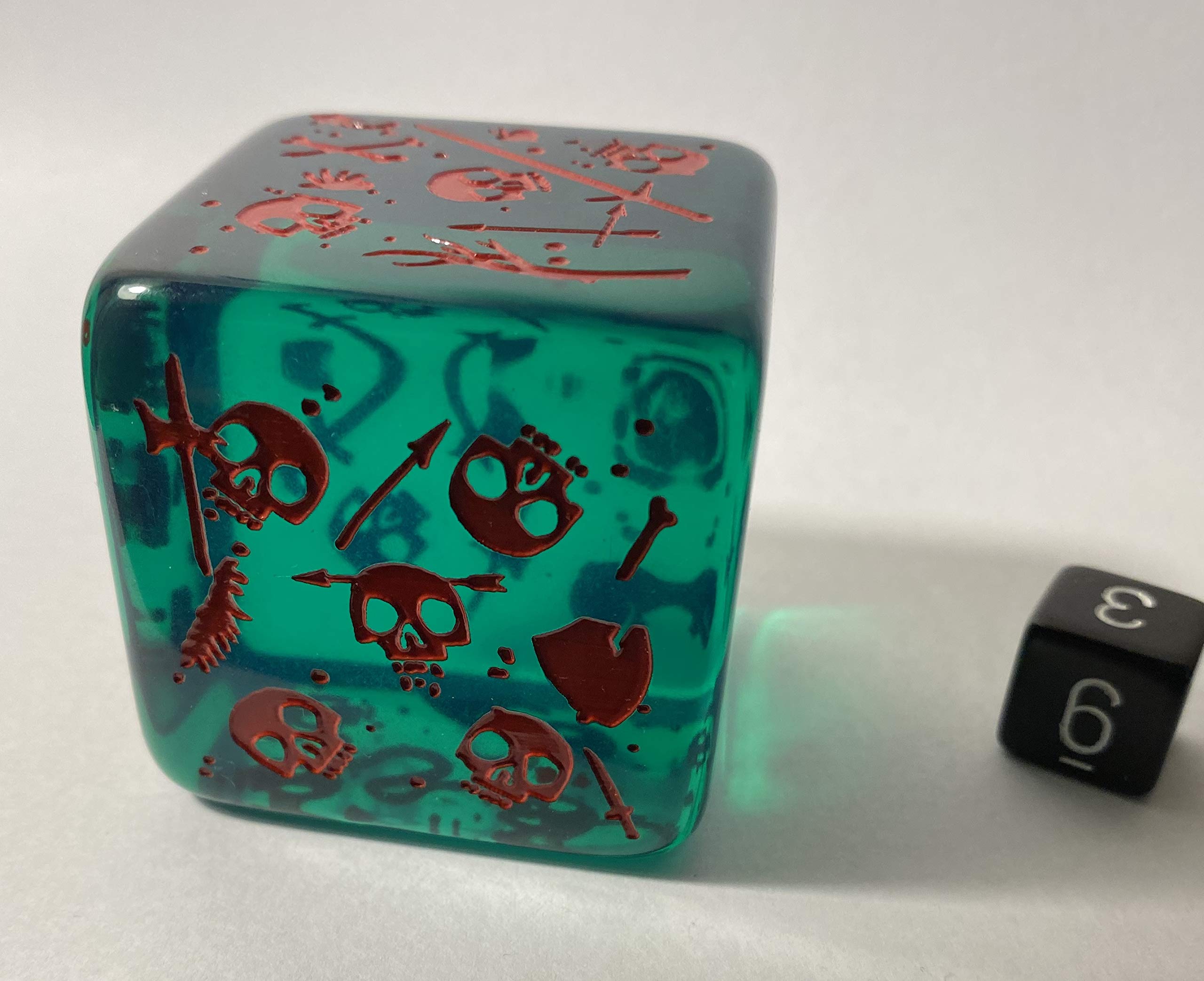 Massive Gelatinous Cube by Severed Books - 51mm Mini and Die - Six-Sided Dice - DND - Pathfinder RPG Roleplaying Game