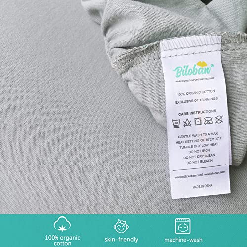 Bassinet Sheets Compatible with AMKE 3 in 1 Bassinet(35" X 20"), AirClub, Newton and Bellababy Bassinet Bedside Sleeper, 100% Cotton, 2 Pack, Ultra Soft Bassinet Sheet, Gray