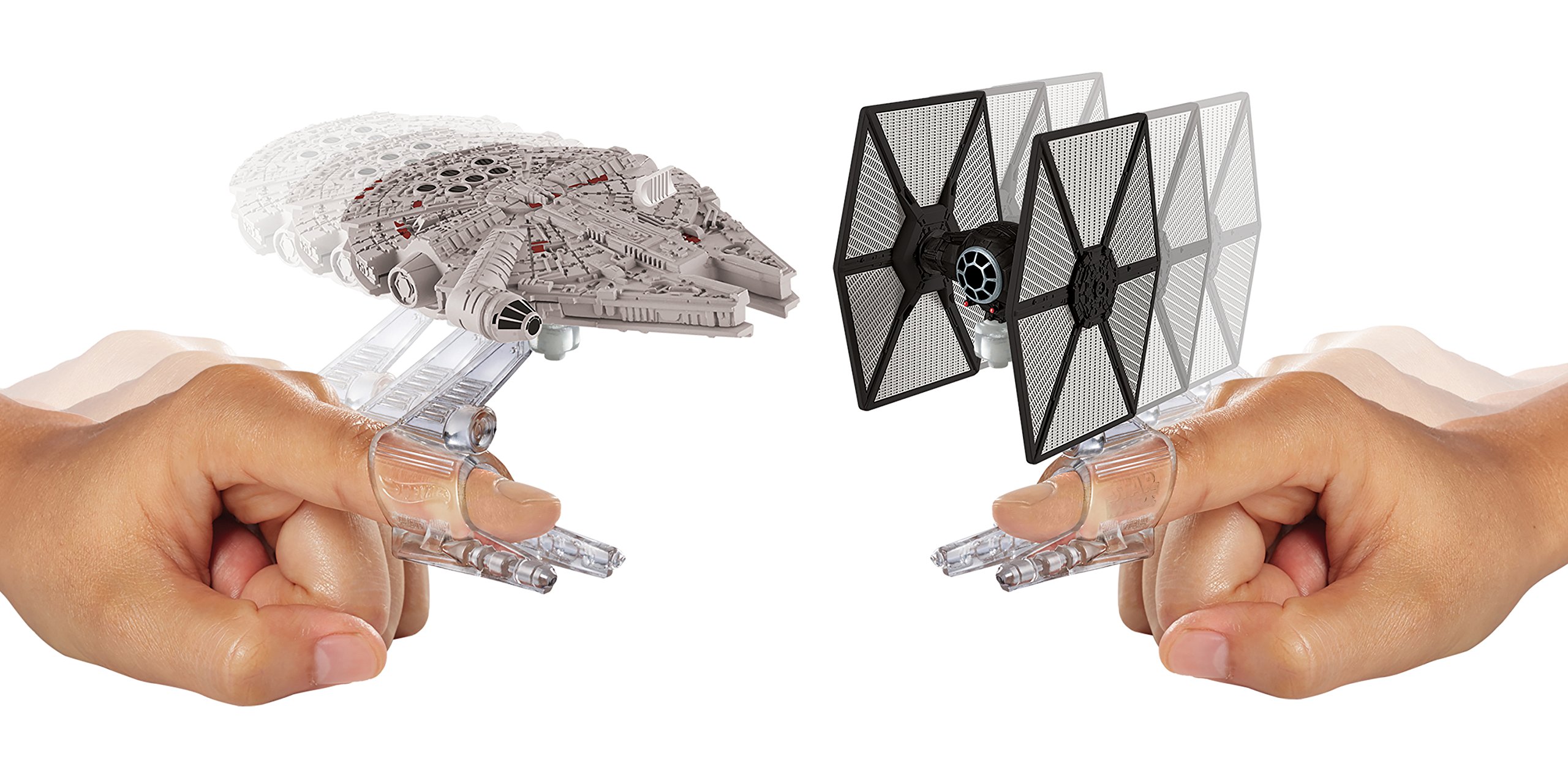 Hot Wheels Star Wars: The Force Awakens First Order TIE Fighter vs. Millennium Falcon Starship 2-Pack