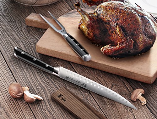 Cangshan TS Series 1020496 Swedish 14C28N Steel Forged 2-Piece Carving Set