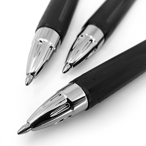 Uni-Ball - Jetstream SXN-210-1.0mm Retractable Rollerball Pen - Pack of 5 - [2 Black, 2 Blue, 1 Red]
