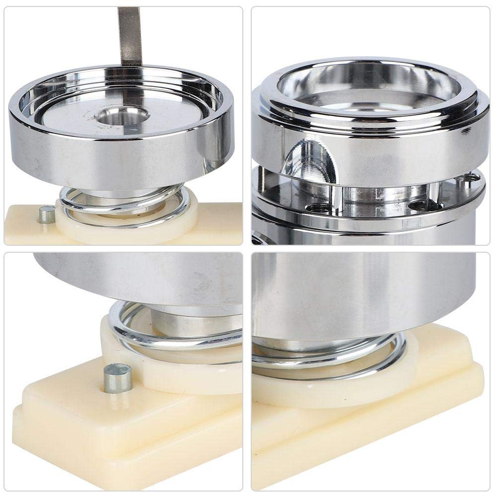 AYBAL Badge Mould, 58mm Pin Making Badge Punching Die Round Button Mould DIY Button Interchangeable Maker Pin Punch Die Badge Press Machine Accessories