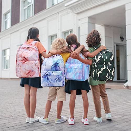 Jumpopack Backpack for Teen Boys Girls Backpack School Backpacks for Kids Backpack for Elementary Middle School Bookbags for Boys Teens and Pencil Case Set (Green Camo)