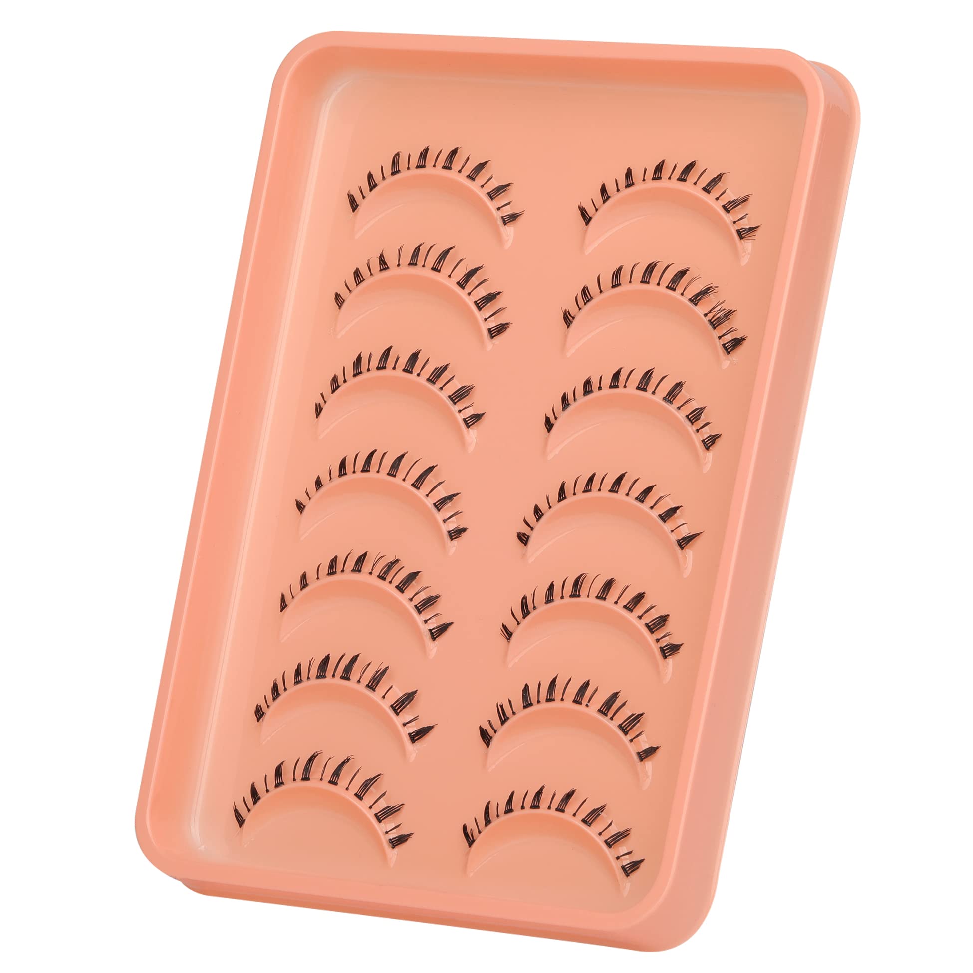 Bottom Lashes Japanese Manga Style Spiky Anime Lower Lashes Clear Band Natural Wispy Handmade Dramatic Bottom Eyelashes Strip Pack by Mavphnee