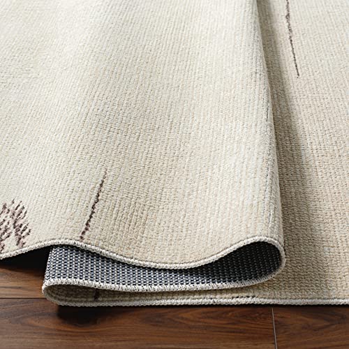 Livabliss x Becki Owens Rivi Moroccan Area Rug , 5'3" x 7', Cream/Charcoal