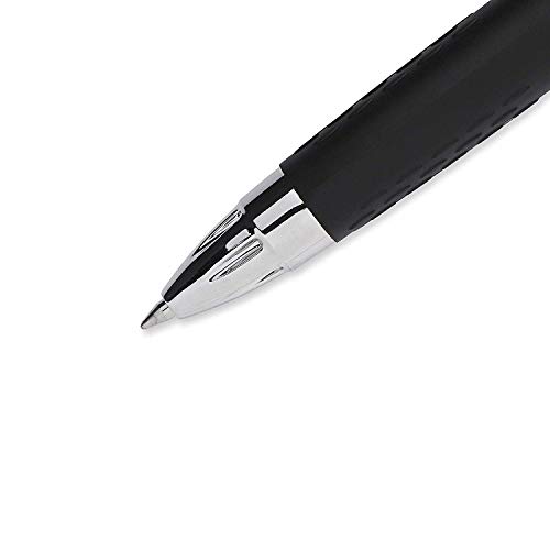 Uni-Ball Signo 207 Retractable Gel Pen, 0.7mm Medium Point, Black, Pack of 6