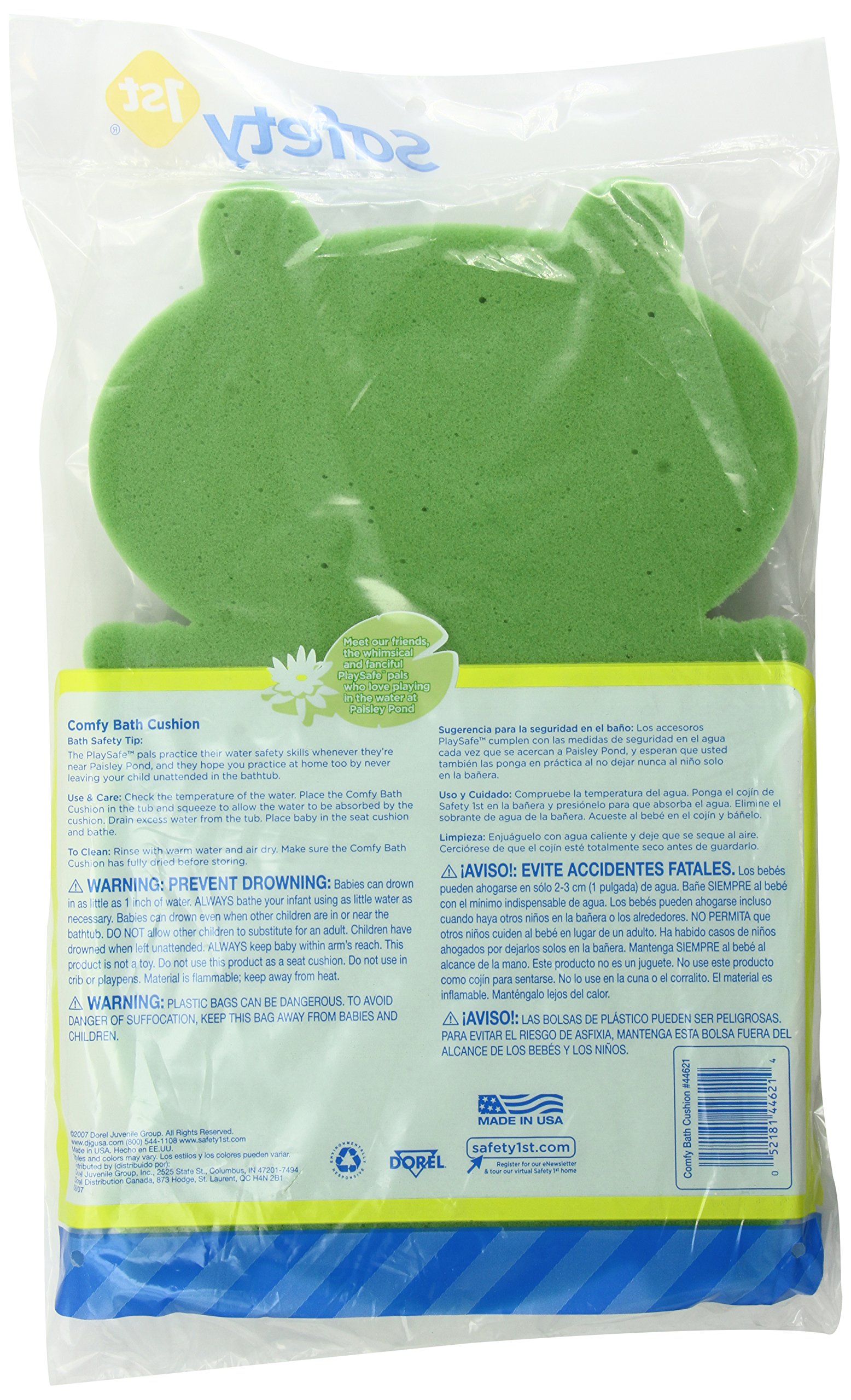 Safety 1st Comfy Bath Cushion, Green