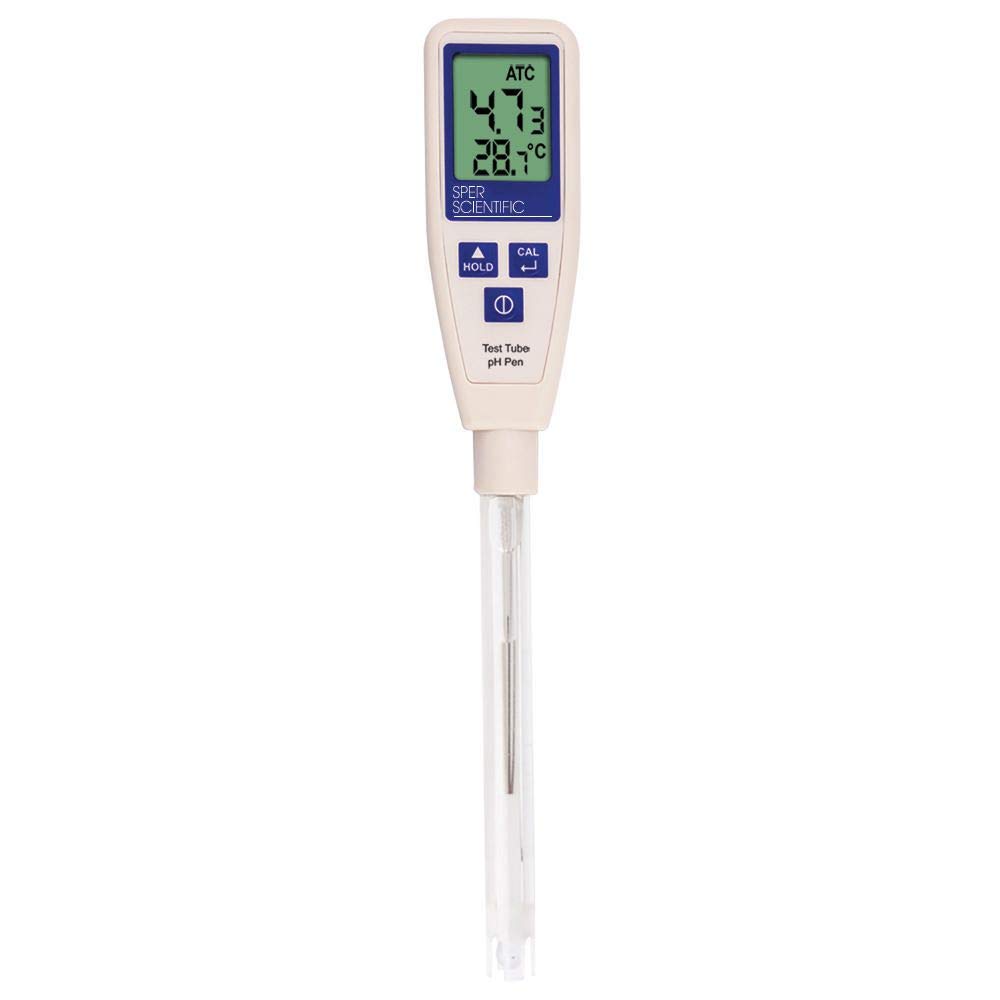 Sper Scientific 850063 LCD Test Tube ATC pH Pen, ±0.1 Measuring Accuracy