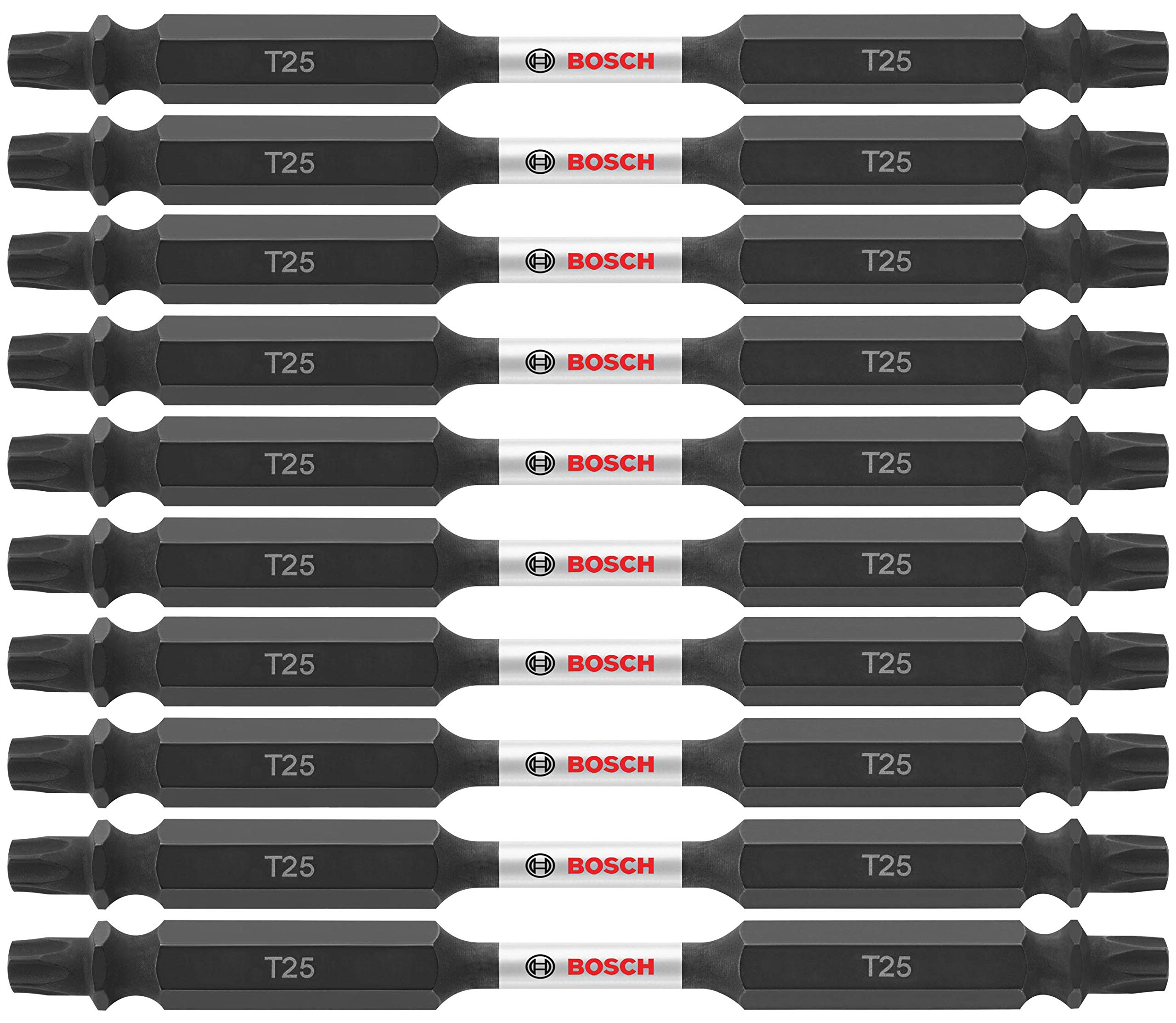 BOSCH ITDET2535B 10-Pack 3-1/2 In. Torx #25 Impact Tough Double-Ended Screwdriving Bits