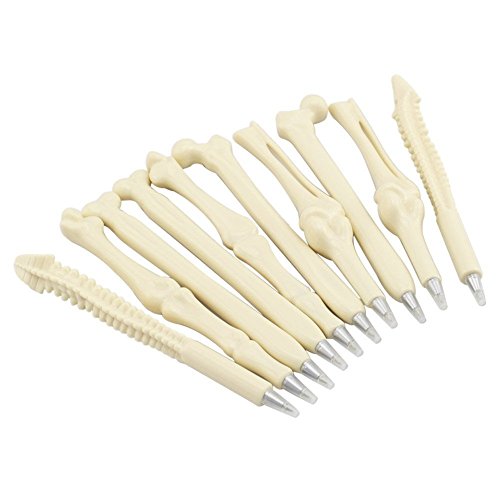 MagicW Creative Novelty Bone Shape Ballpoint Pens Finger Pen Nurse Doctor Pen Stationery Gift Crazy Student Gift Pack of 5
