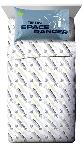 Jay Franco Disney Pixar Lightyear Ready to Go Full Size Sheet Set - 4 Piece Set Super Soft and Cozy Kid’s Bedding Featuring Buzz - Fade Resistant Microfiber Sheets (Official Disney Pixar Product)